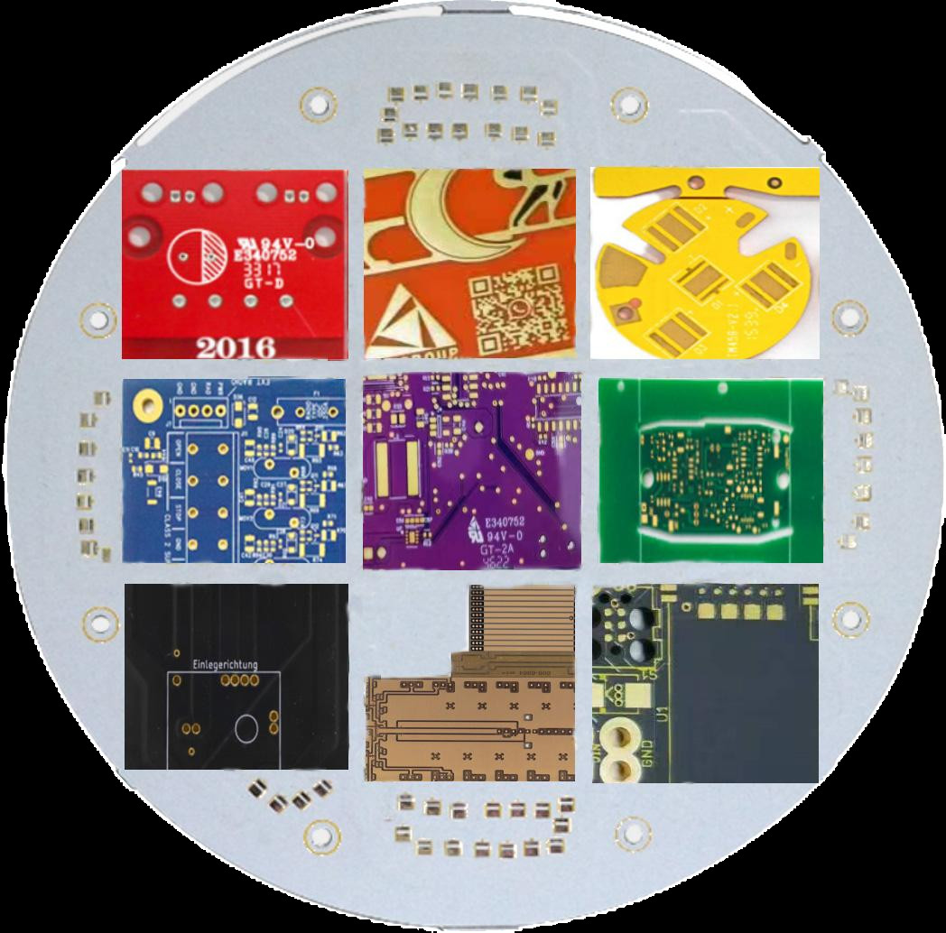 Different Solder mask colors for printed circuit board