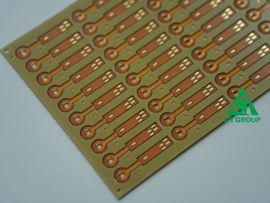 4 Layer Flexible PCB Board 0.28mm Polymide Materail 3/3mil Line Width ...