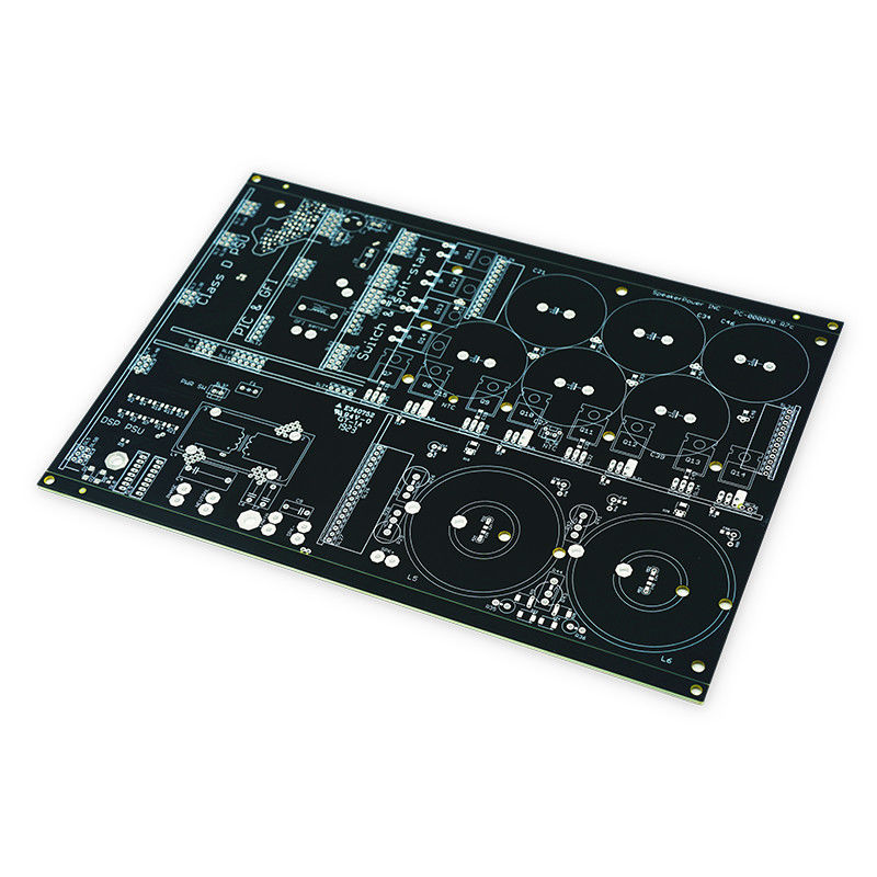ENIG Heavy Copper PCB Circuit Board FR4 4oz Matte Black / White