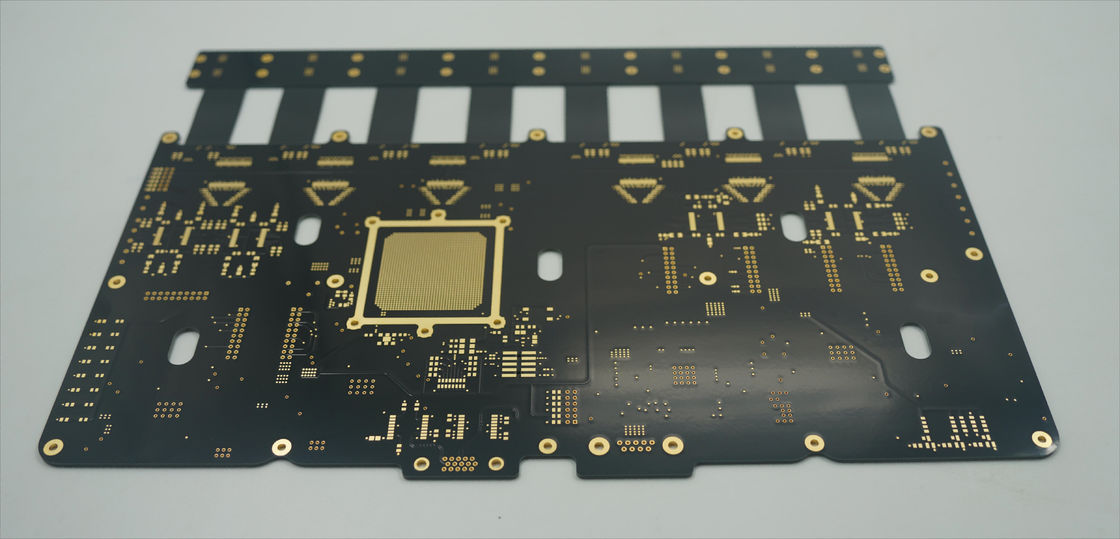 Flexible Rigid Pcb 14L PCB AND 6 Layer FPC Tg170 & Black PI With Blind ...