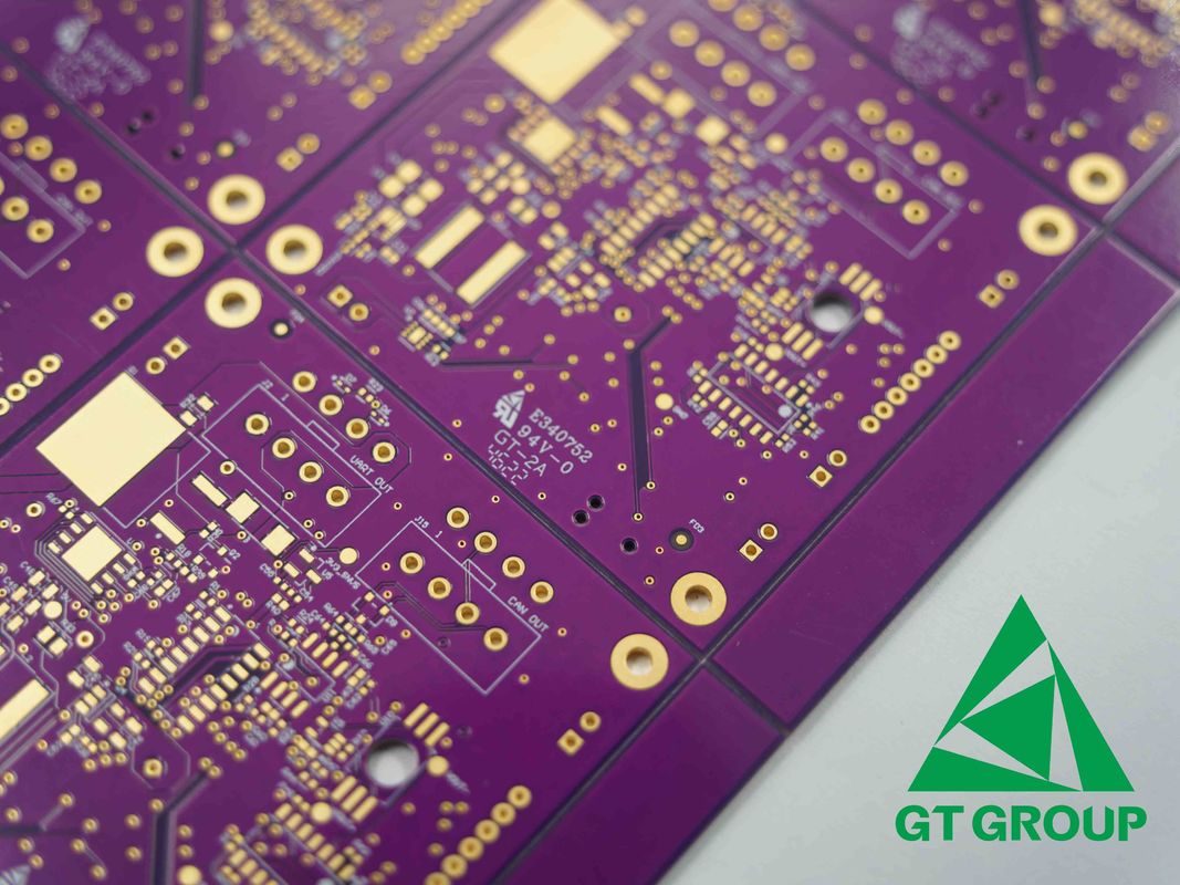 6layer Rigid Circuit Board TG150 1.62mm EING With Purple Soldermask For ...