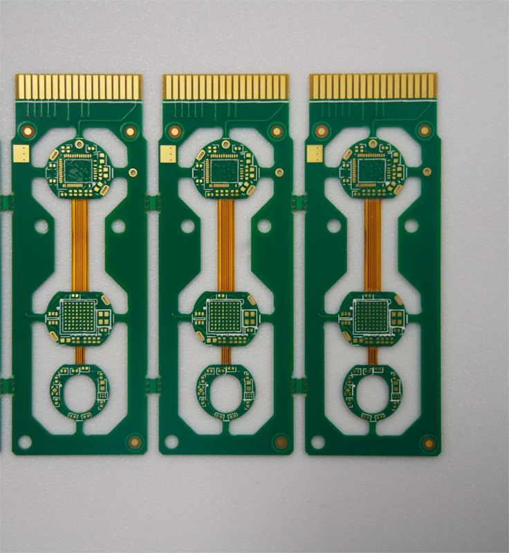 Rigid Flex Circuit Boards FR4 And Polymide With Gold Finger Connector For Consumer Application