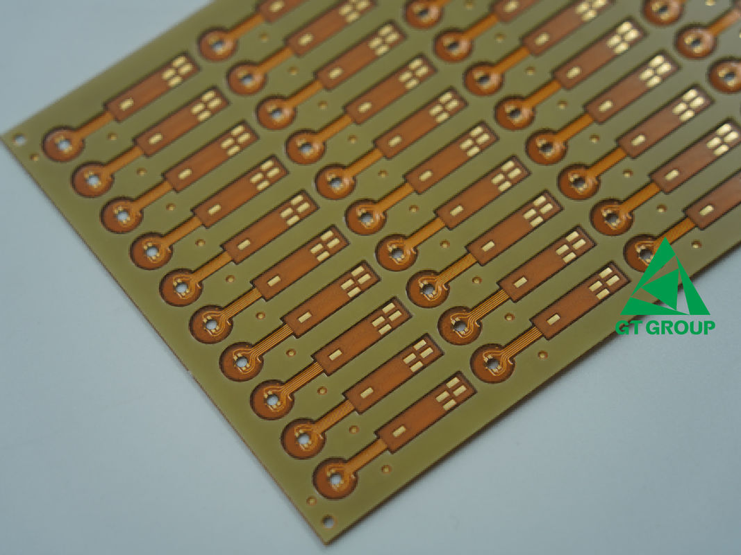 4 Layer Flexible PCB Board 0.28mm Polymide Materail 3/3mil Line Width ...
