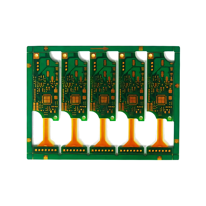 HASL Rigid Flex PCB 4MIL Hole Size Golden Triangle PCB 2 Layer