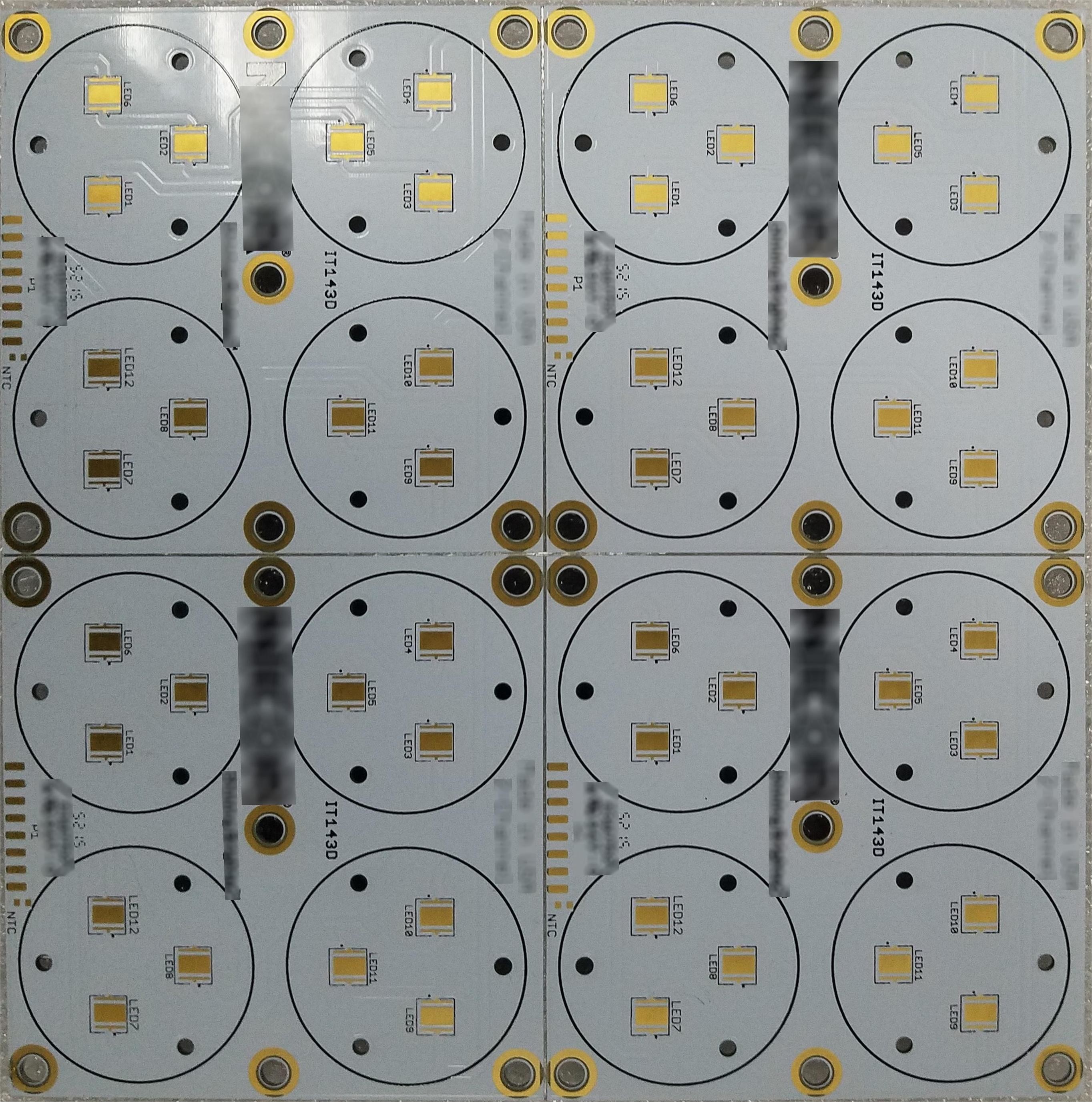 Black Silk Screen Aluminum Base PCB Board With Thermal Conductivity And ...
