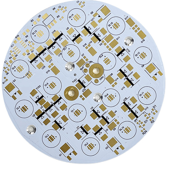 Thermal Conductivity Aluminum PCB Board with AOI Testing White Silk ...