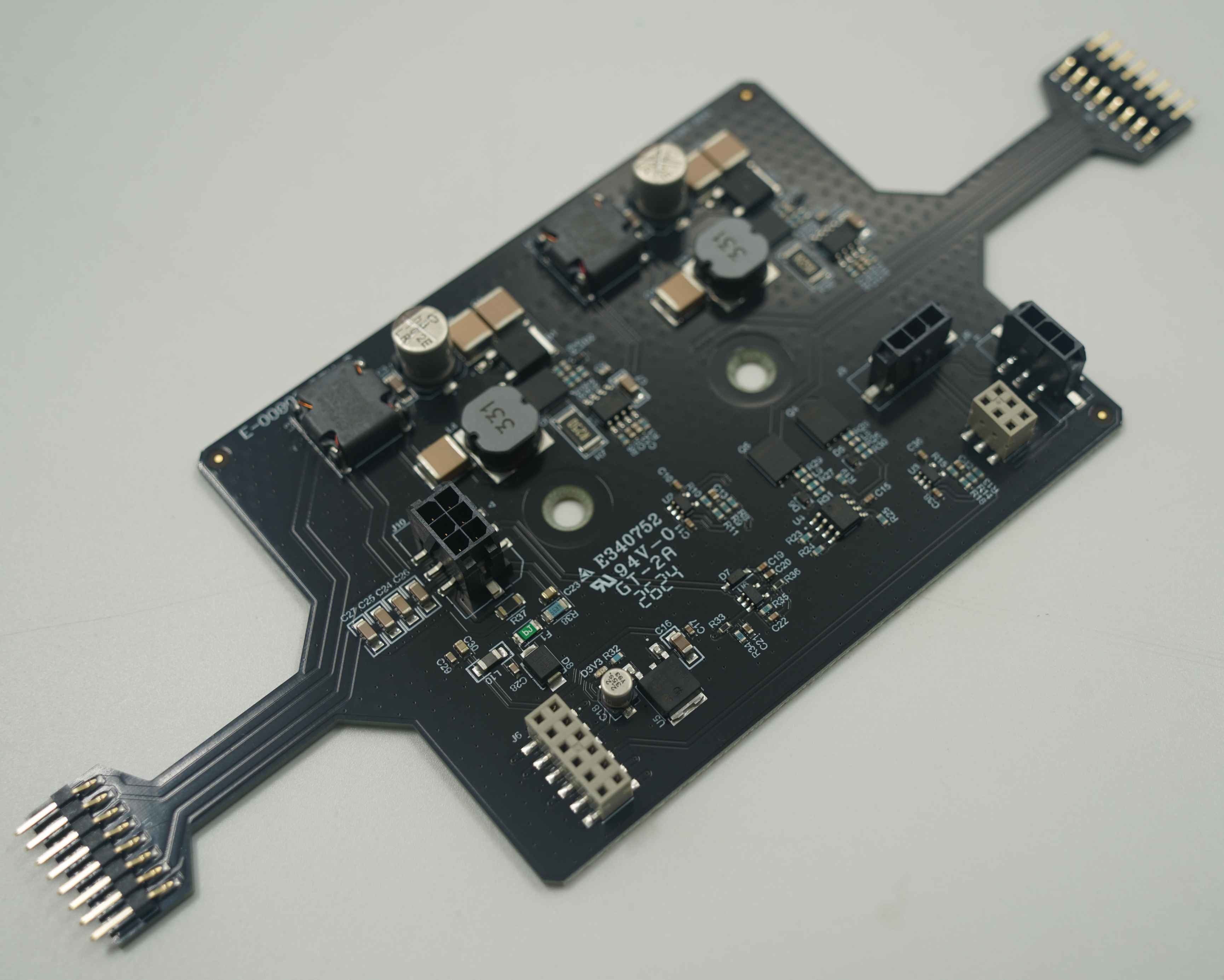 6 Layer PCB Assembly Black Soldermask and 2OZ Copper Thickness for ...